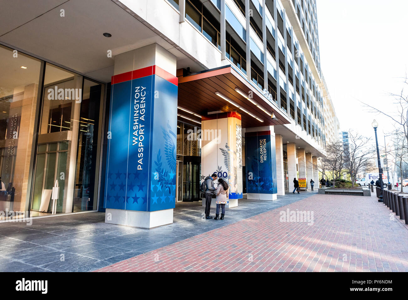 Washington DC, USA - March 9, 2018: Passport Application Agency Center ...