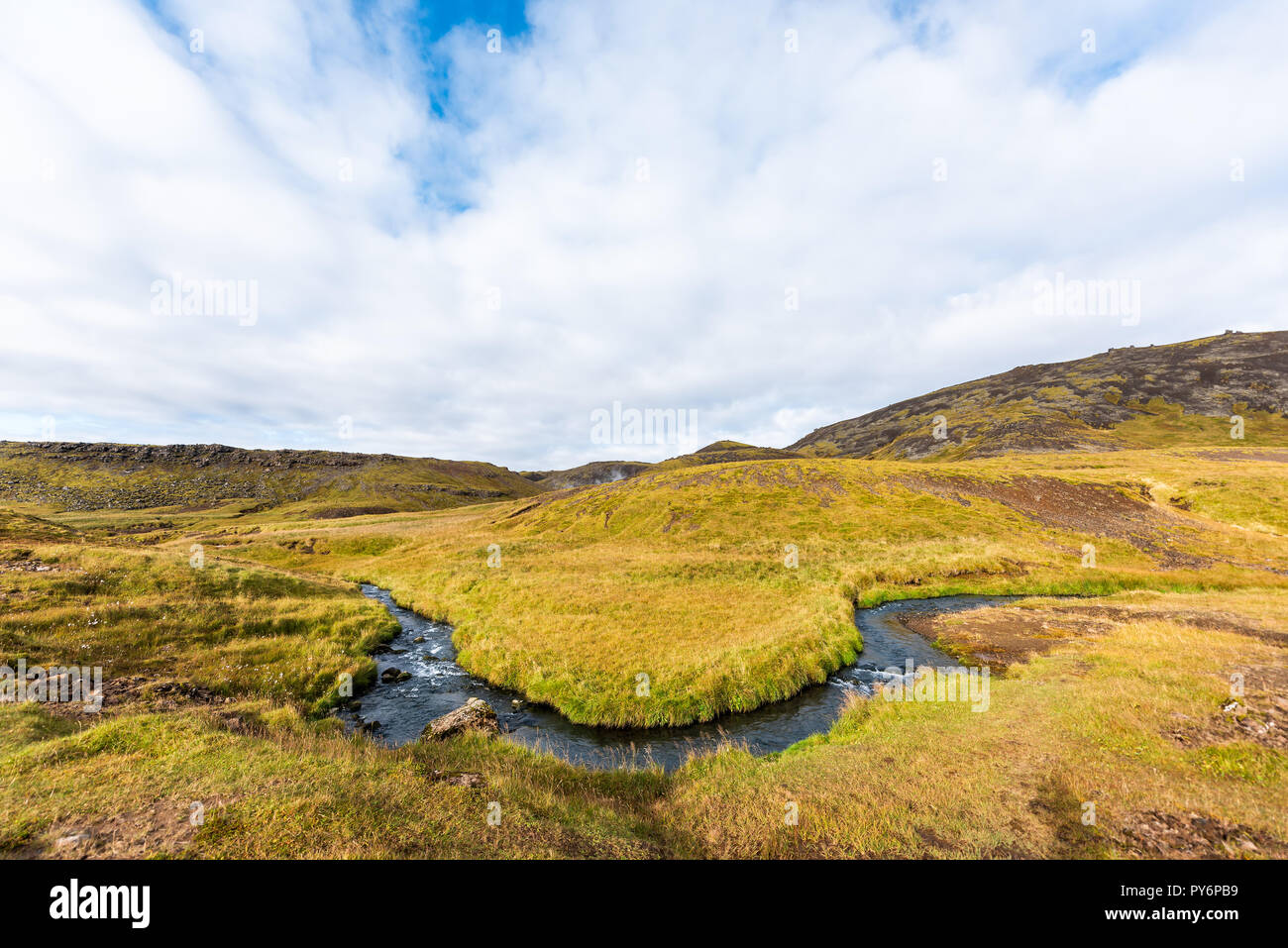 Hveragerdi hot spring river trail hi-res stock photography and images ...