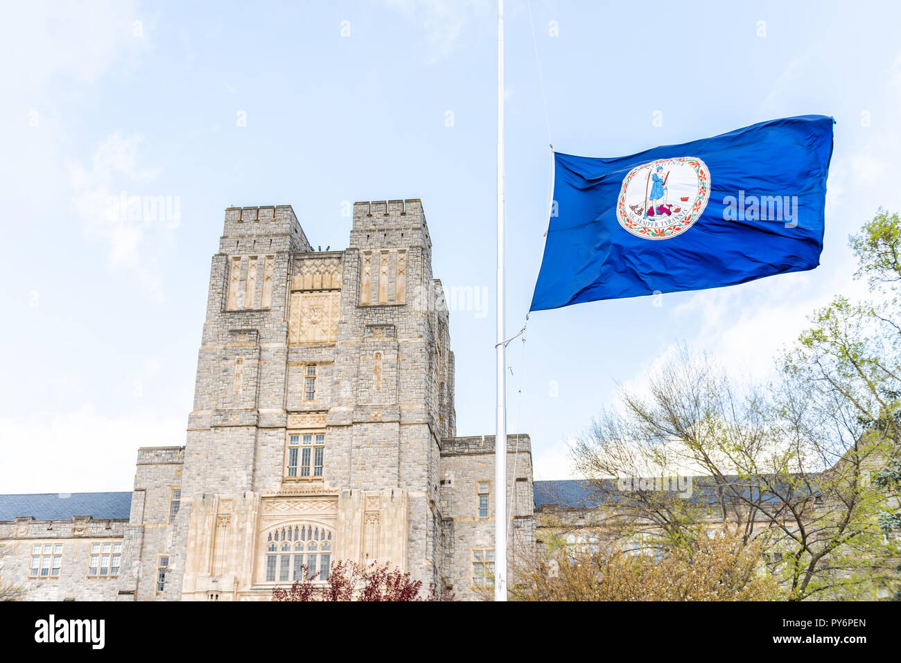 Virginia tech campus hi-res stock photography and images - Alamy