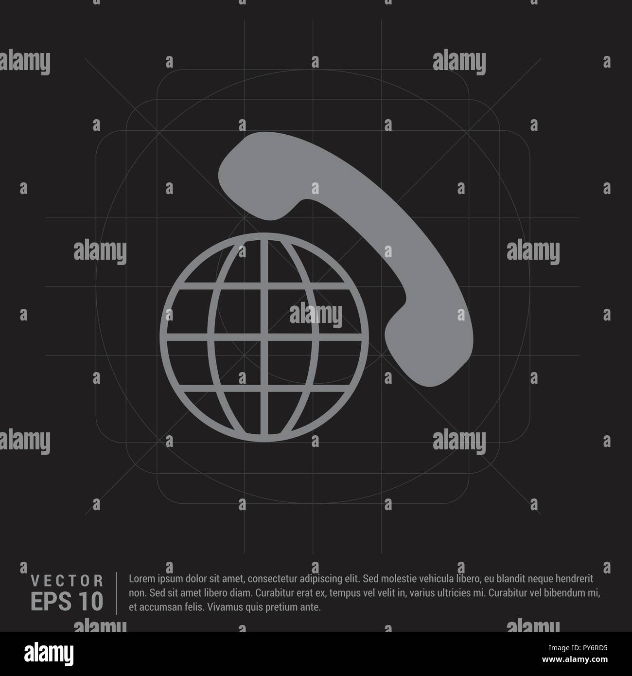 International calls worldwide icon vector image Stock Vector Image ...