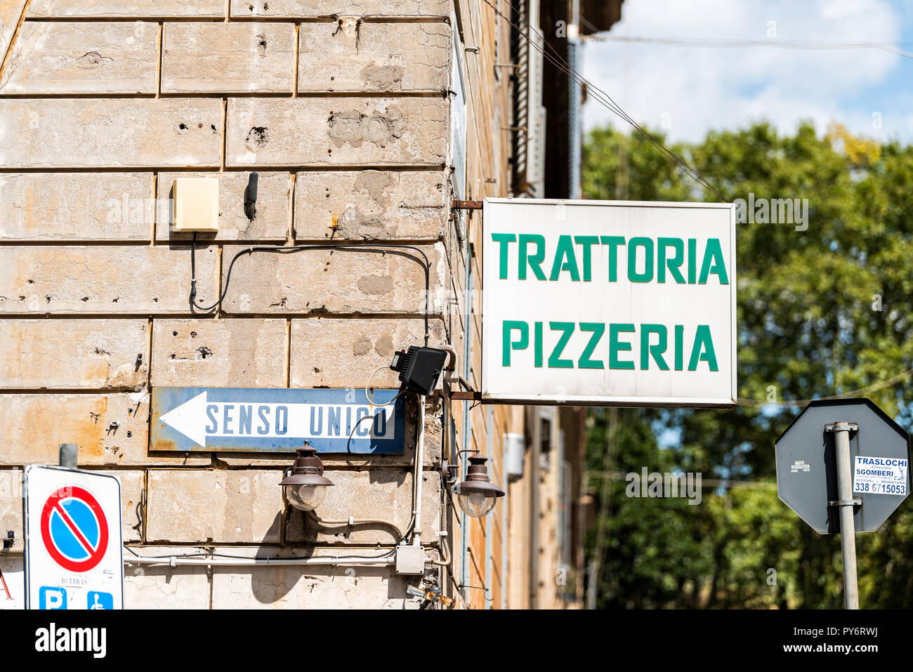 Trattoria Sign High Resolution Stock Photography and Images - Alamy
