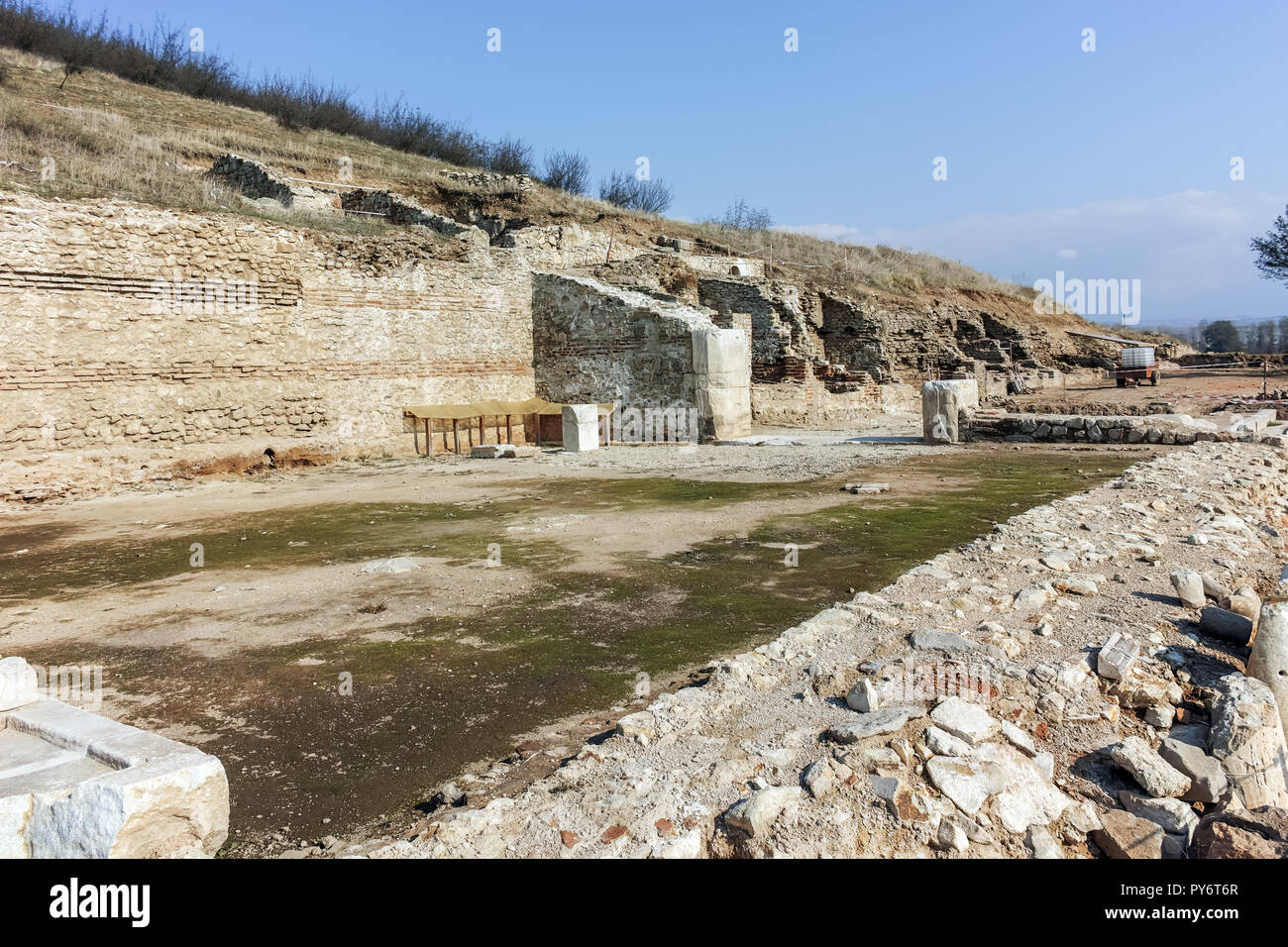 Ruins of ancient city Heraclea Sintica - built by Philip II of Macedon ...