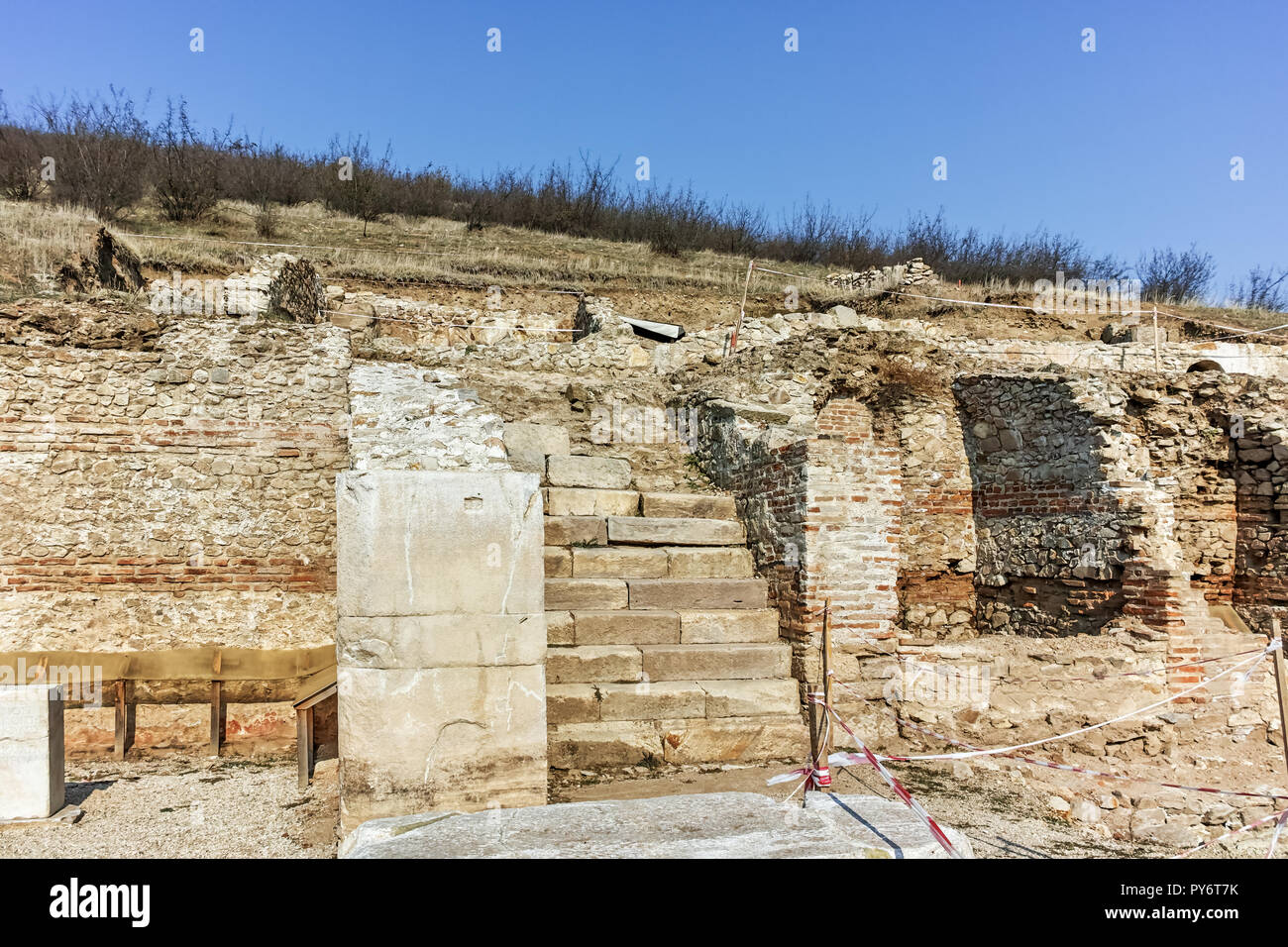 Ruins of ancient city Heraclea Sintica - built by Philip II of Macedon ...