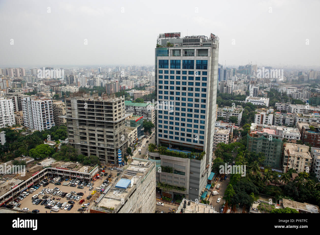 Aerial view of Gulshan area, Dhaka, Bangladesh Stock Photo - Alamy