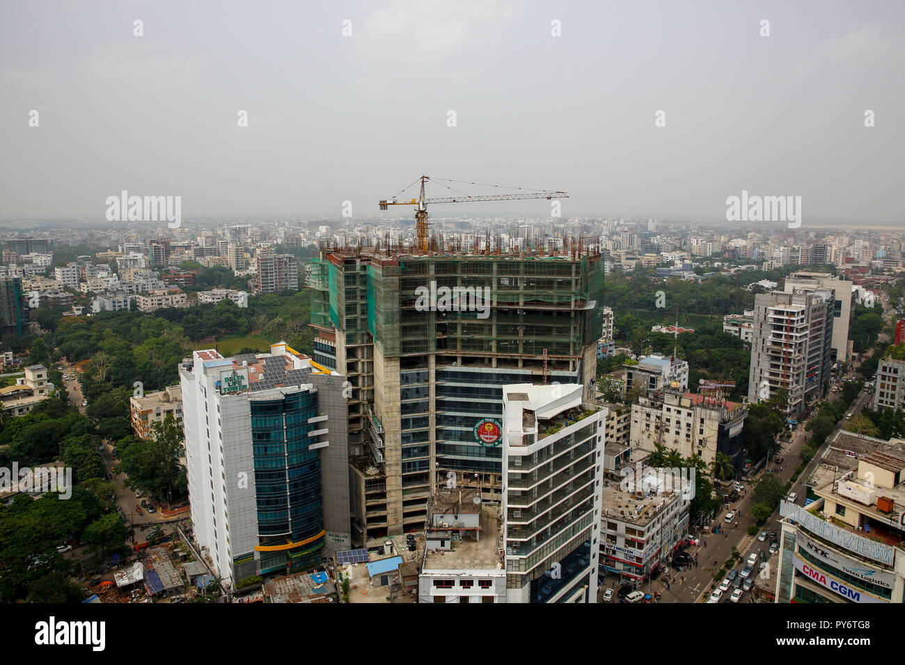 Aerial view of Gulshan area, Dhaka, Bangladesh Stock Photo - Alamy