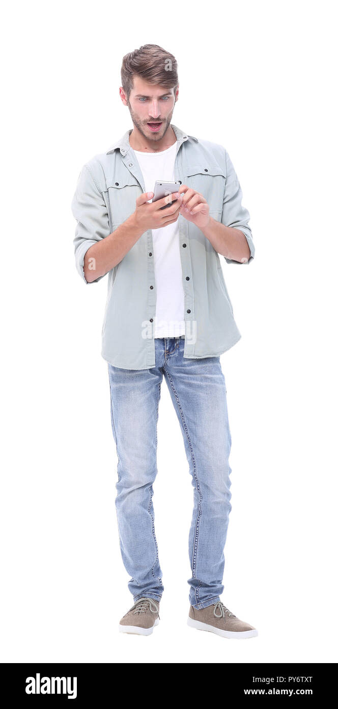 Person typing text on smartphone Cut Out Stock Images & Pictures - Alamy