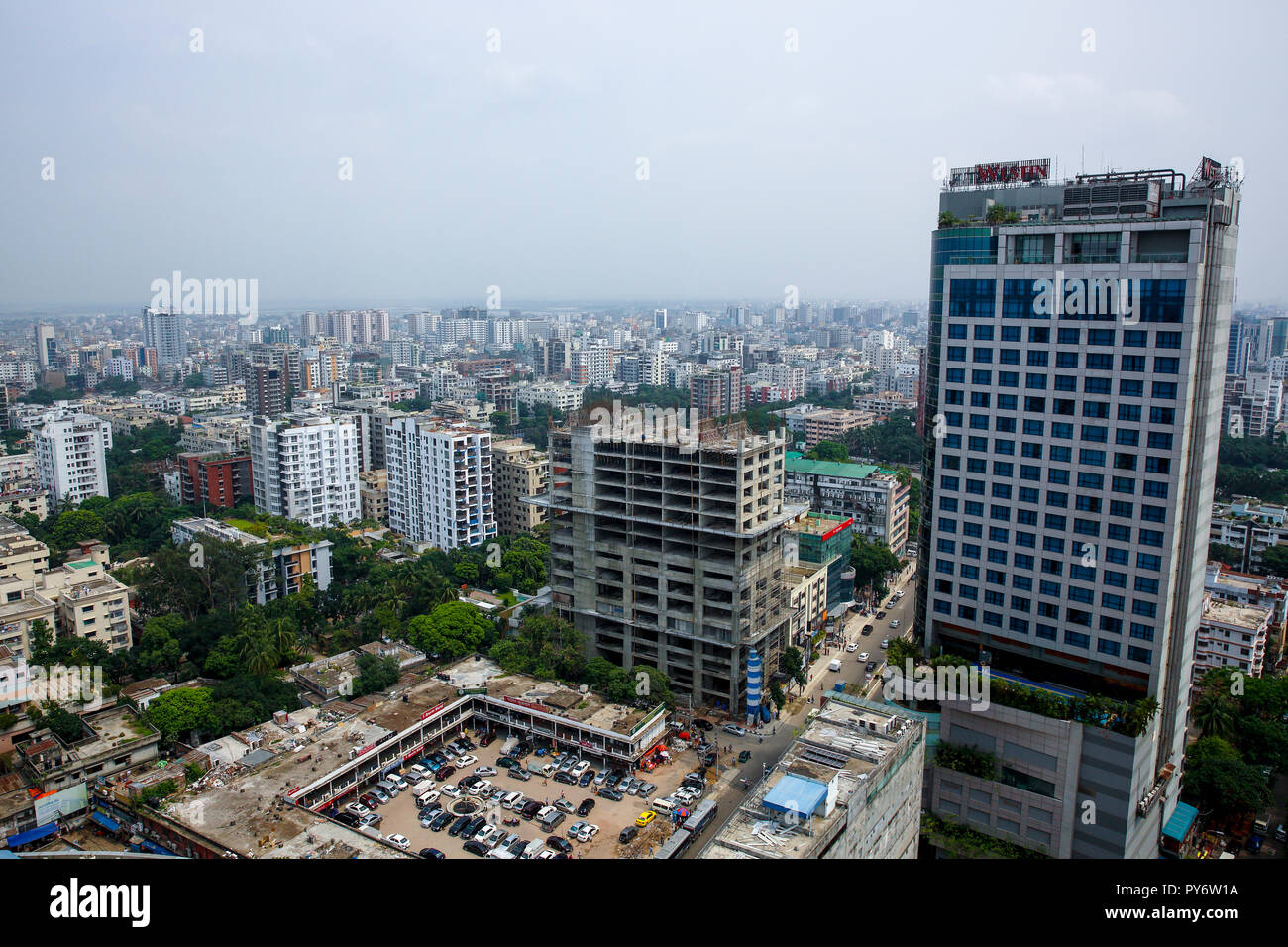 Aerial view of Gulshan area, Dhaka, Bangladesh Stock Photo - Alamy