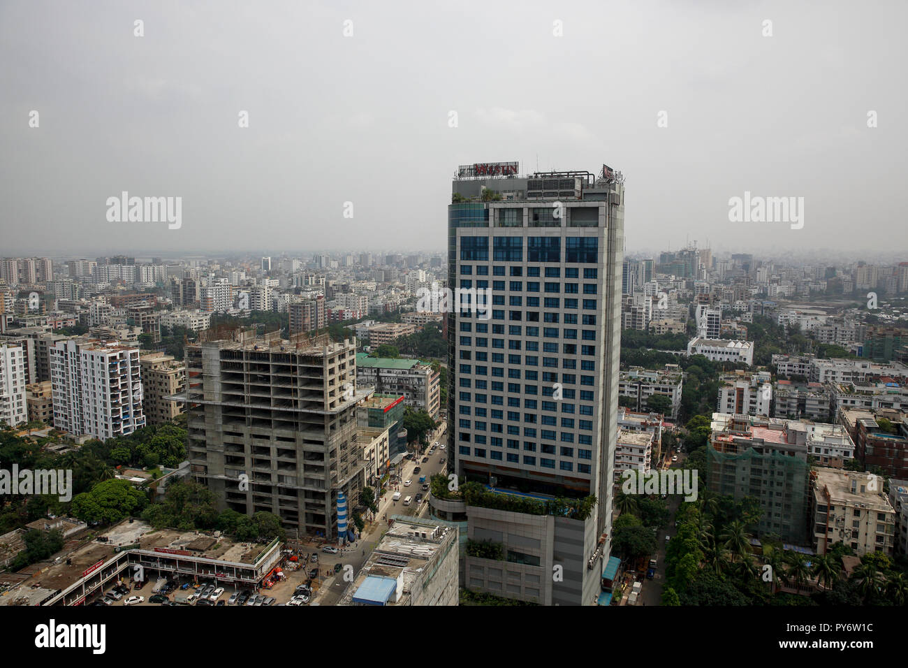 Aerial view of Gulshan area, Dhaka, Bangladesh Stock Photo - Alamy