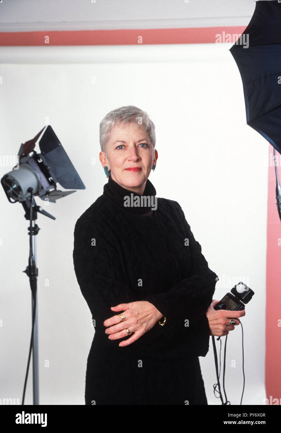 Woman Professional Photographer in her Studio, USA 1990s Stock Photo ...