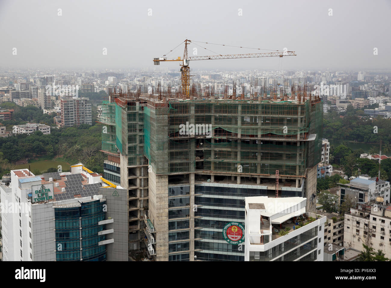 Aerial view of Gulshan area, Dhaka, Bangladesh Stock Photo - Alamy