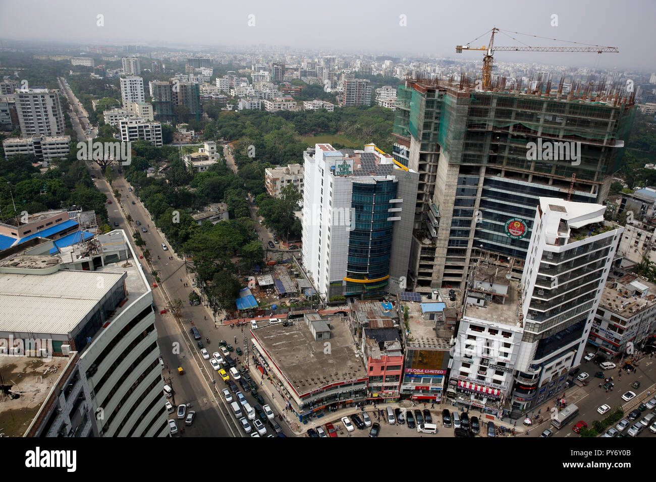 Aerial view of Gulshan area, Dhaka, Bangladesh Stock Photo - Alamy
