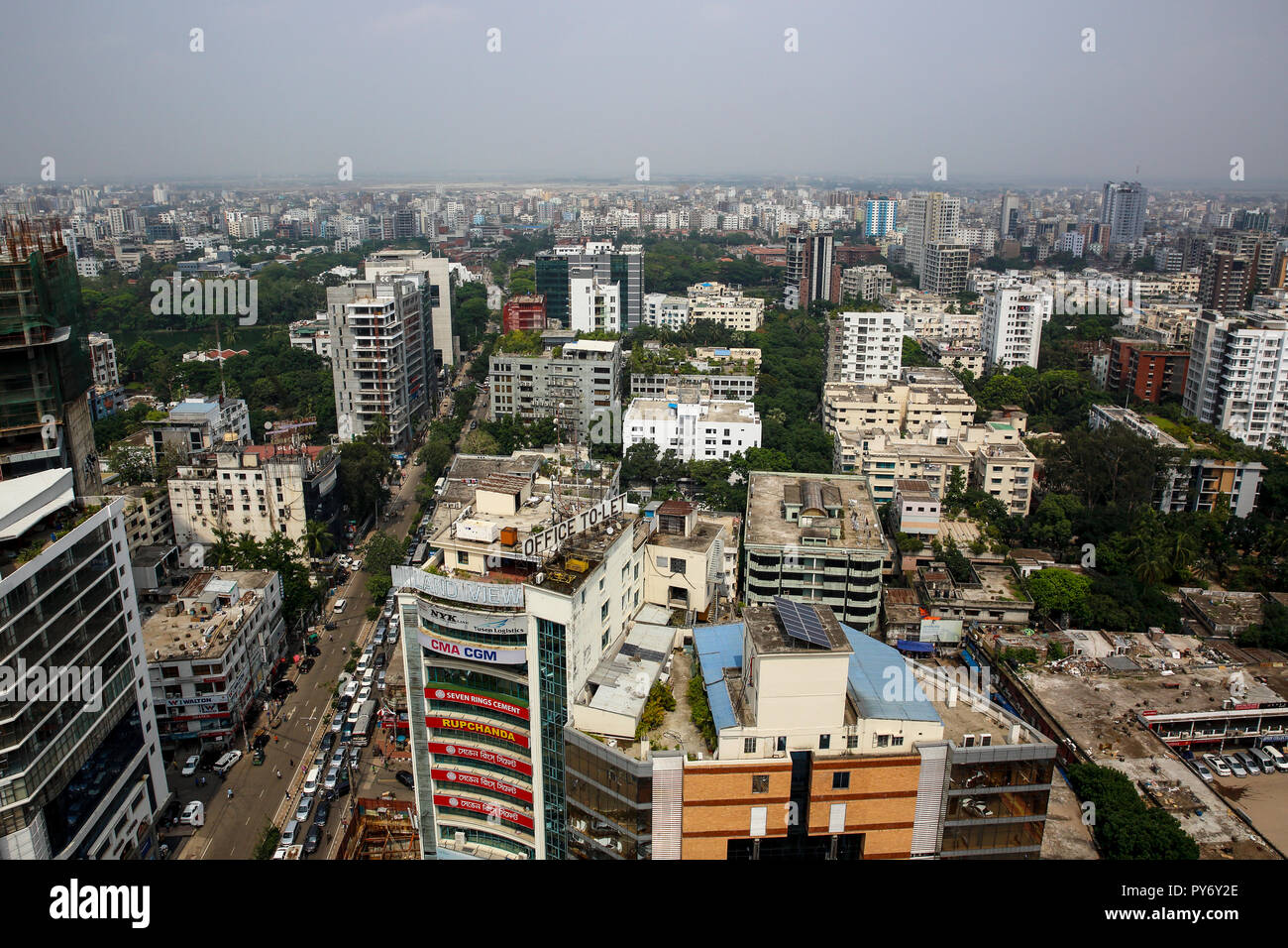 Aerial view of Gulshan area, Dhaka, Bangladesh Stock Photo - Alamy
