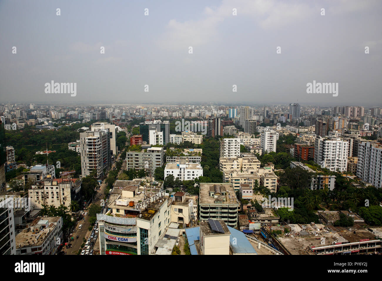 Aerial view of Gulshan area, Dhaka, Bangladesh Stock Photo - Alamy
