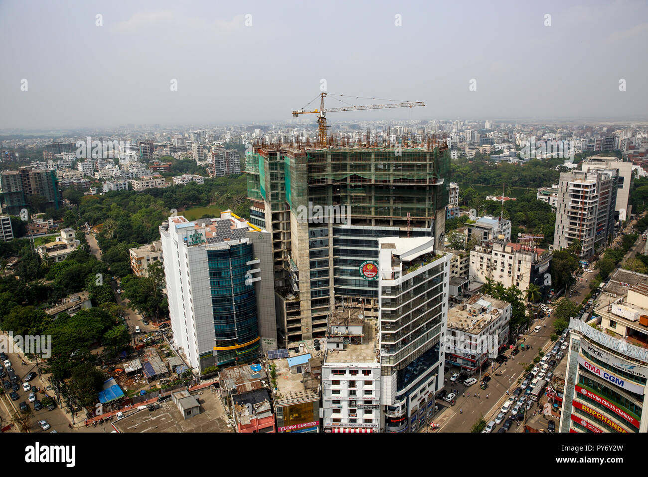 Aerial view of Gulshan area, Dhaka, Bangladesh Stock Photo - Alamy