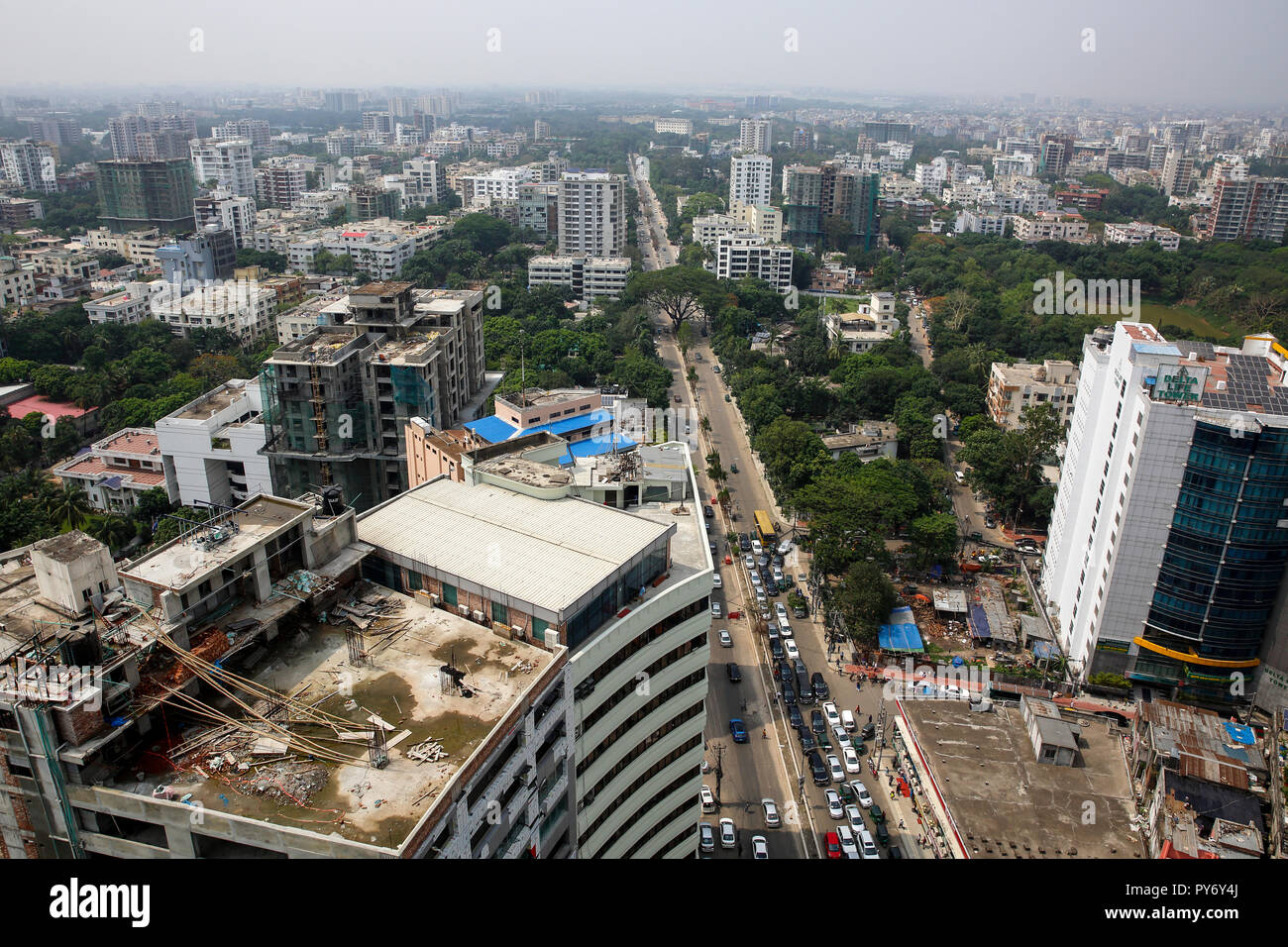 Aerial view of Gulshan area, Dhaka, Bangladesh Stock Photo - Alamy