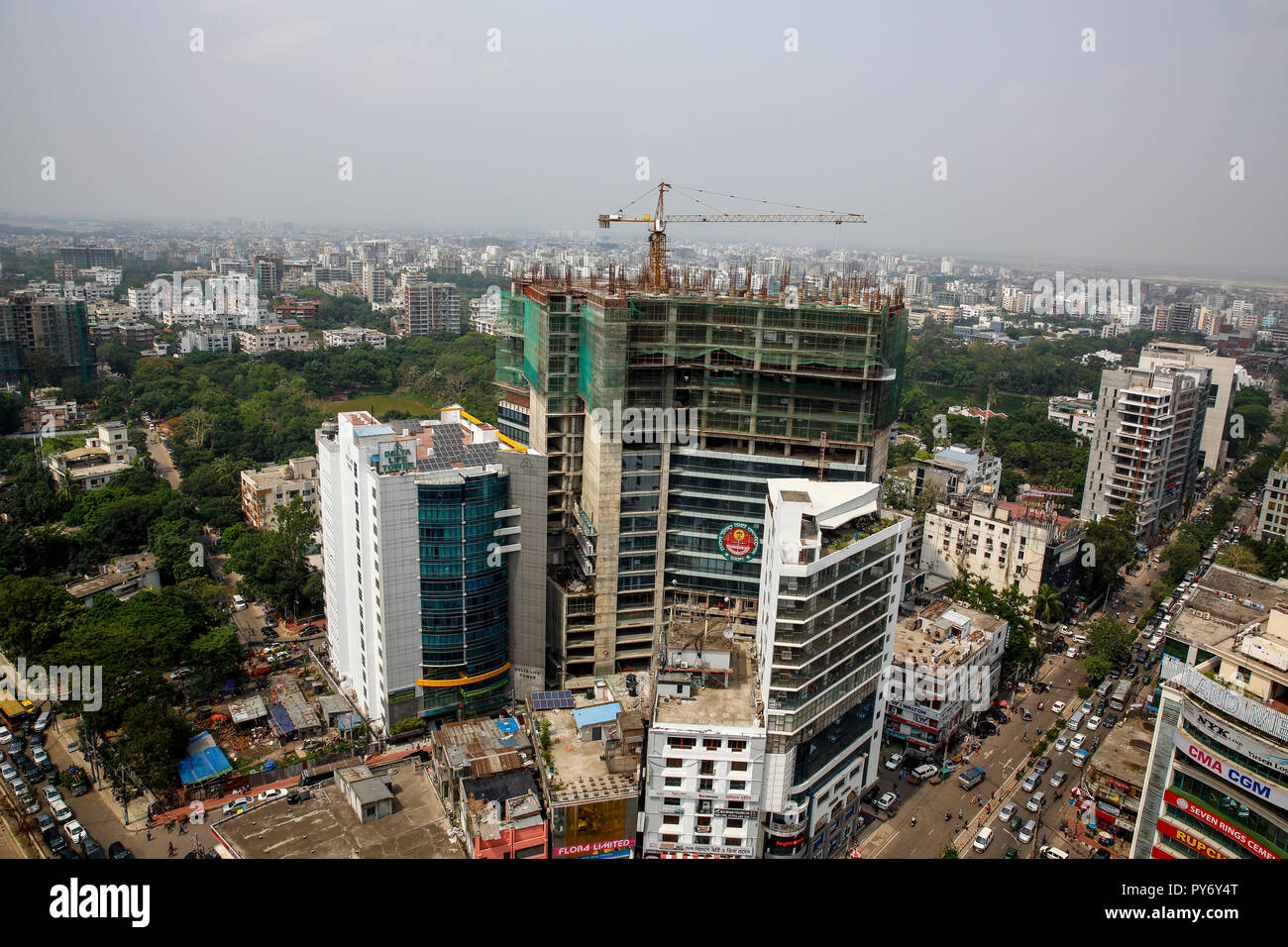 Aerial view of Gulshan area, Dhaka, Bangladesh Stock Photo - Alamy
