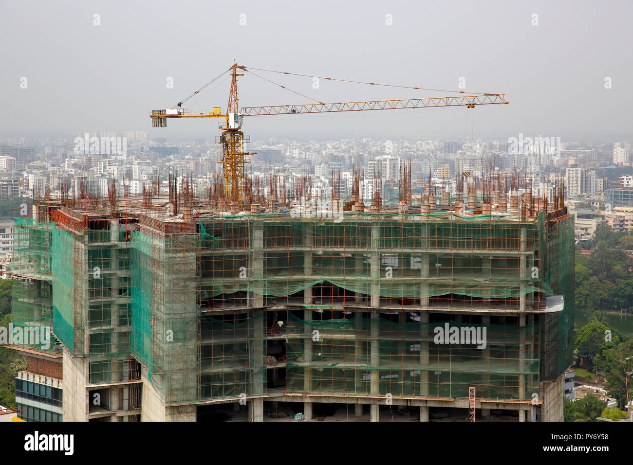 Aerial view of Gulshan area, Dhaka, Bangladesh Stock Photo - Alamy