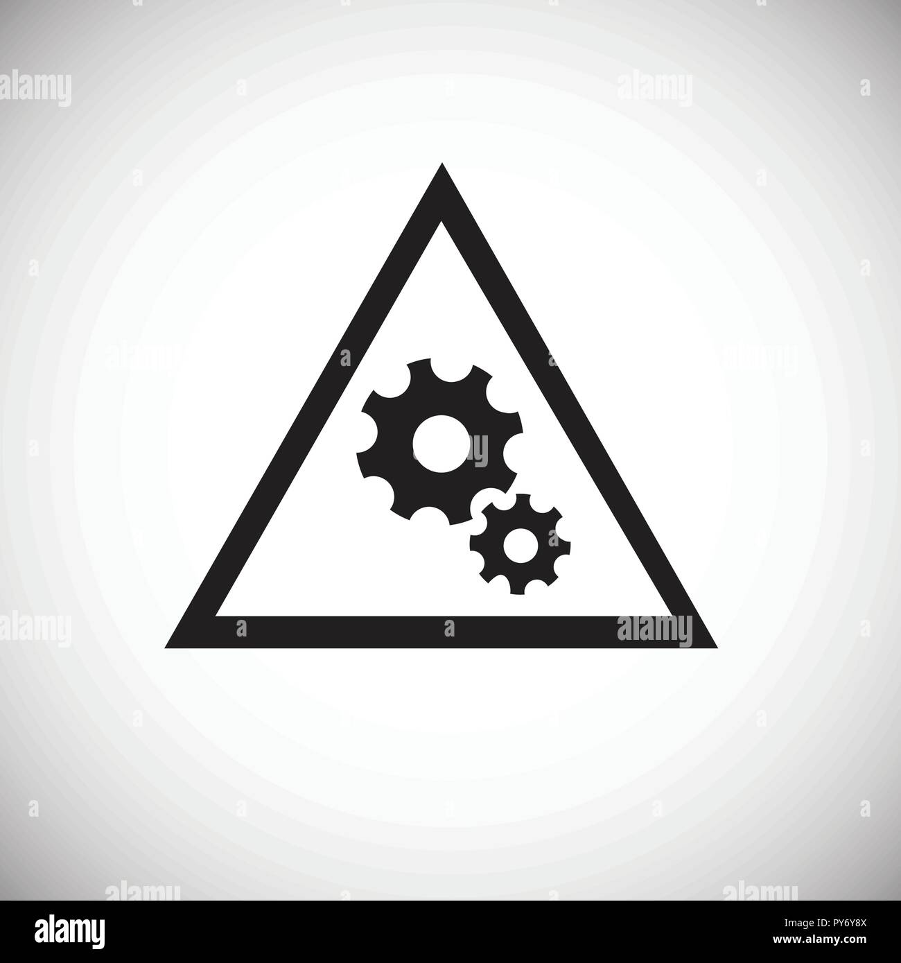 Gears sign on white background Stock Vector Image & Art - Alamy