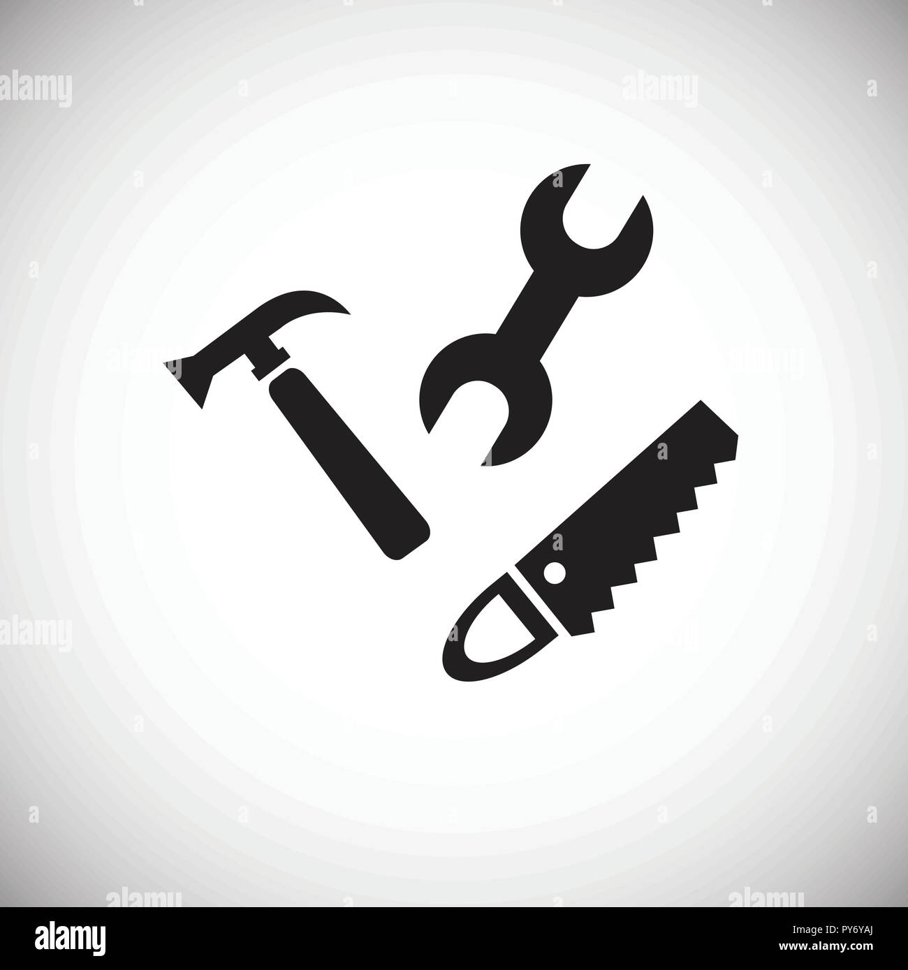 Construction tools on white background Stock Vector Image & Art - Alamy