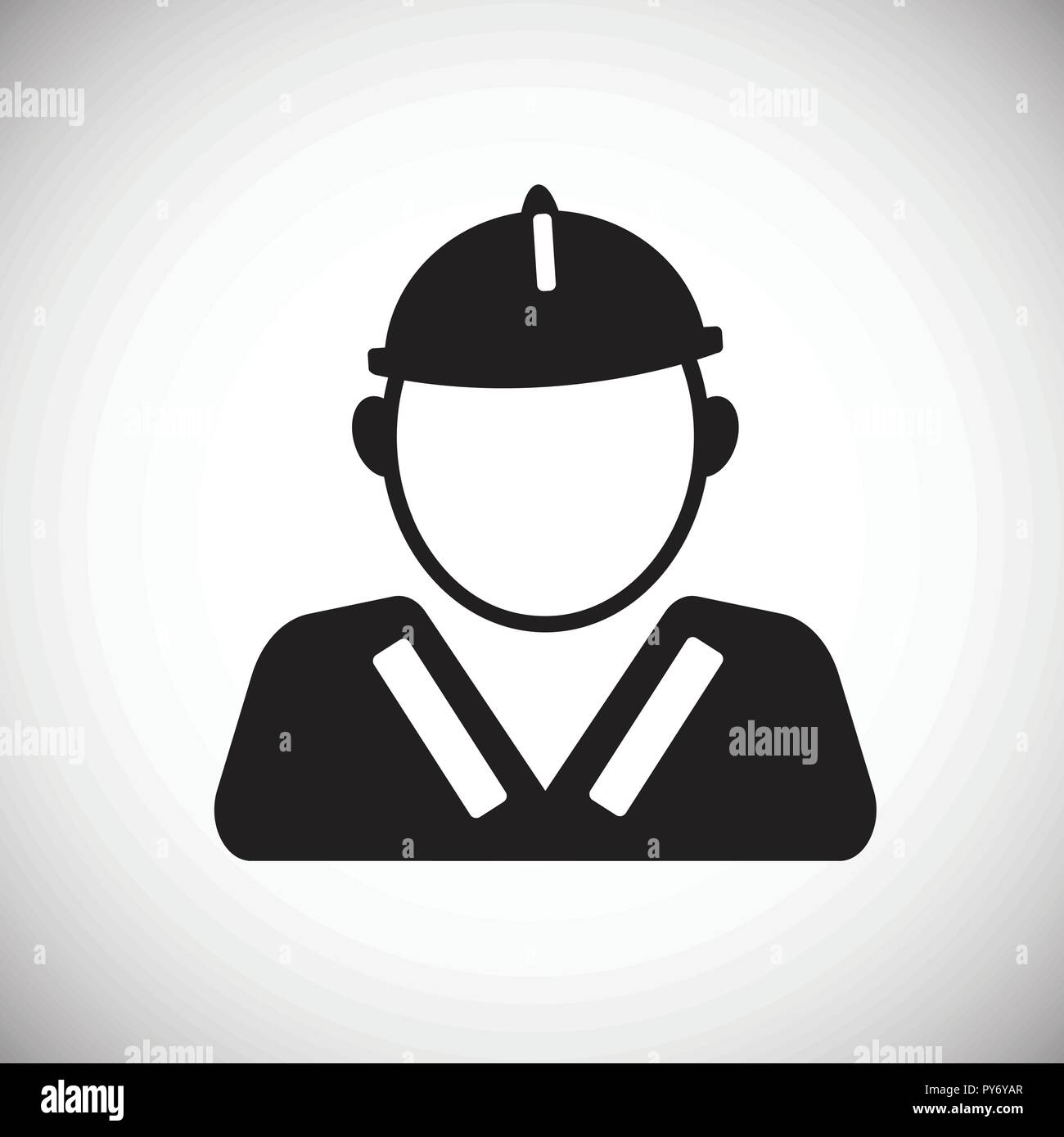 Worker in unionall on white background Stock Vector Image & Art - Alamy