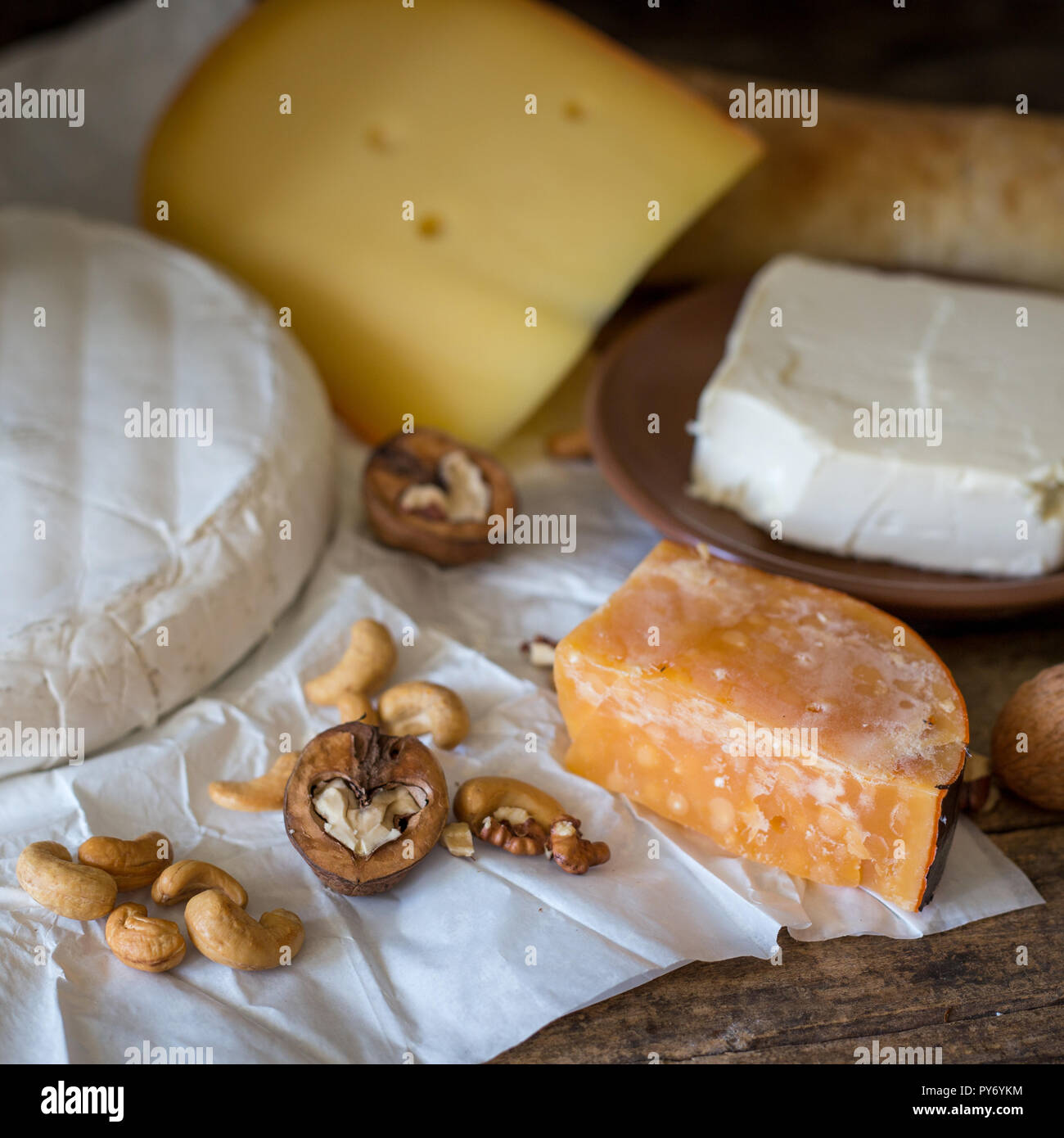Different cheese hi-res stock photography and images - Alamy