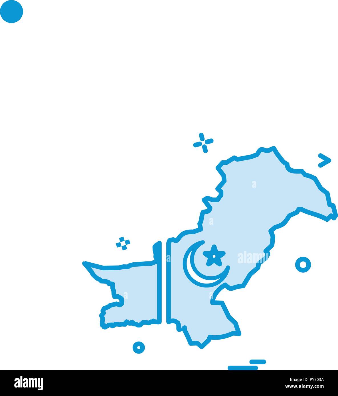 Asian country pakistani map Stock Vector Images - Alamy