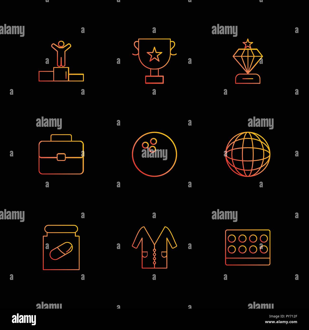 Award Position, Breifcase, Medicine,Trophy , diamond, bowling ball ...