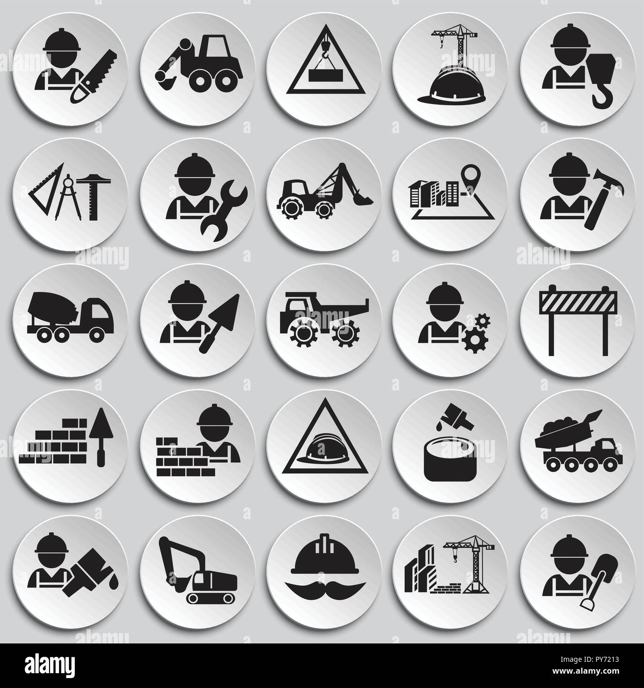 Construction set on plates background Stock Vector Image & Art - Alamy