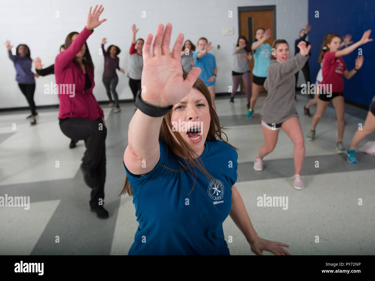 Women's self-defense class in South Carolina Stock Photo - Alamy