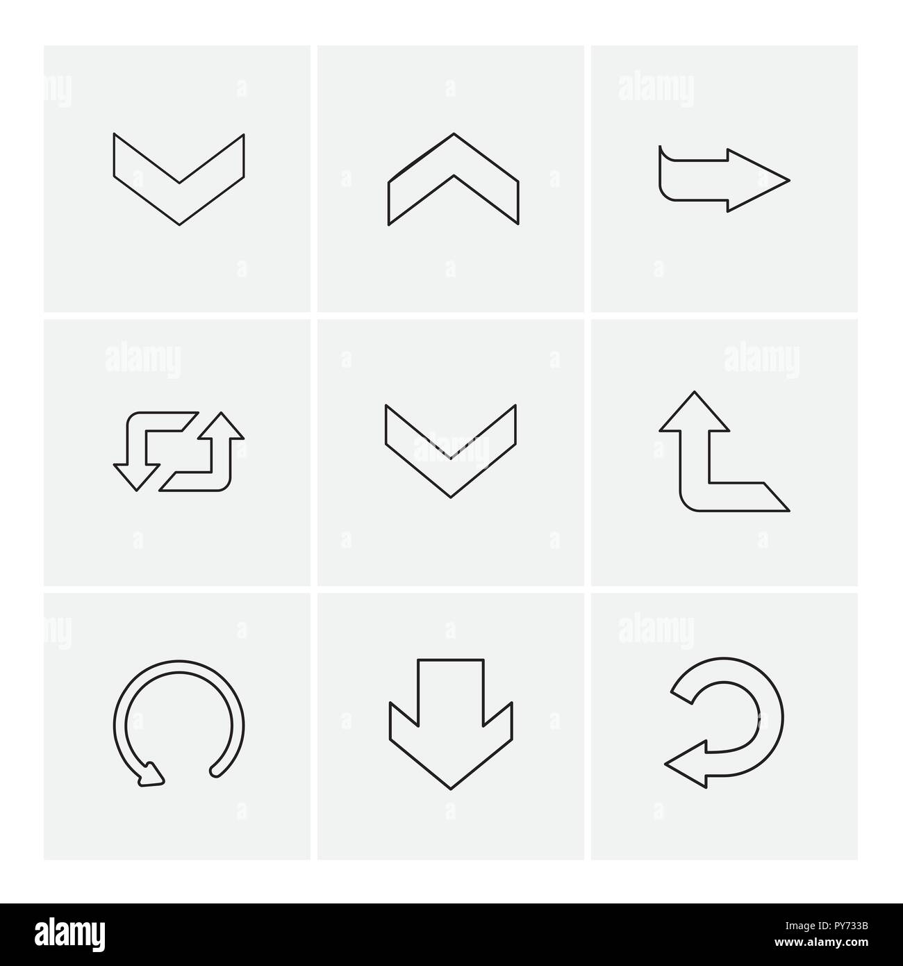 reset , up , next , arrows , directions , left , right , pointer ...