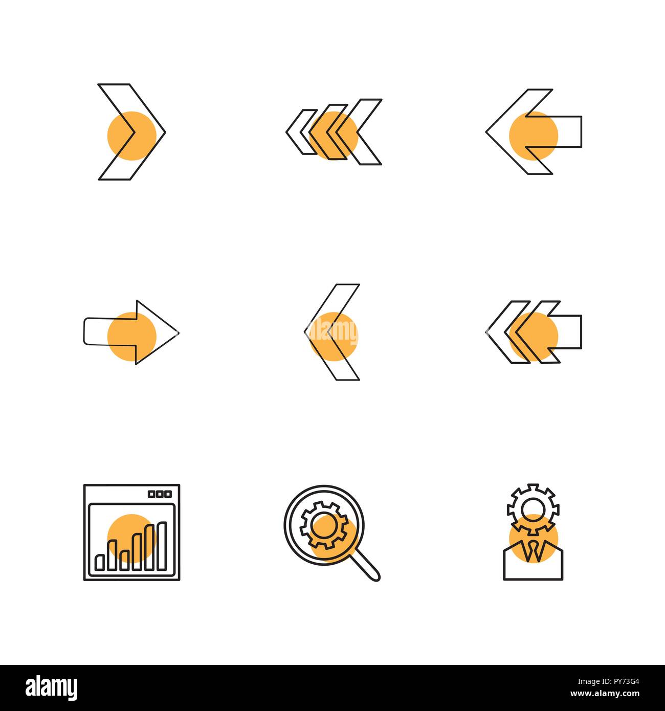 graph , setting , gear , arrows , directions , left , right , pointer ...