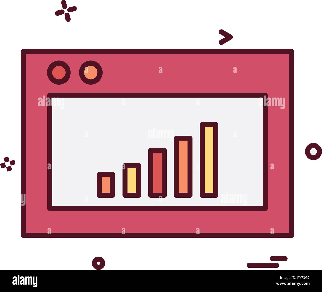 Graph icon design vector Stock Vector Image & Art - Alamy