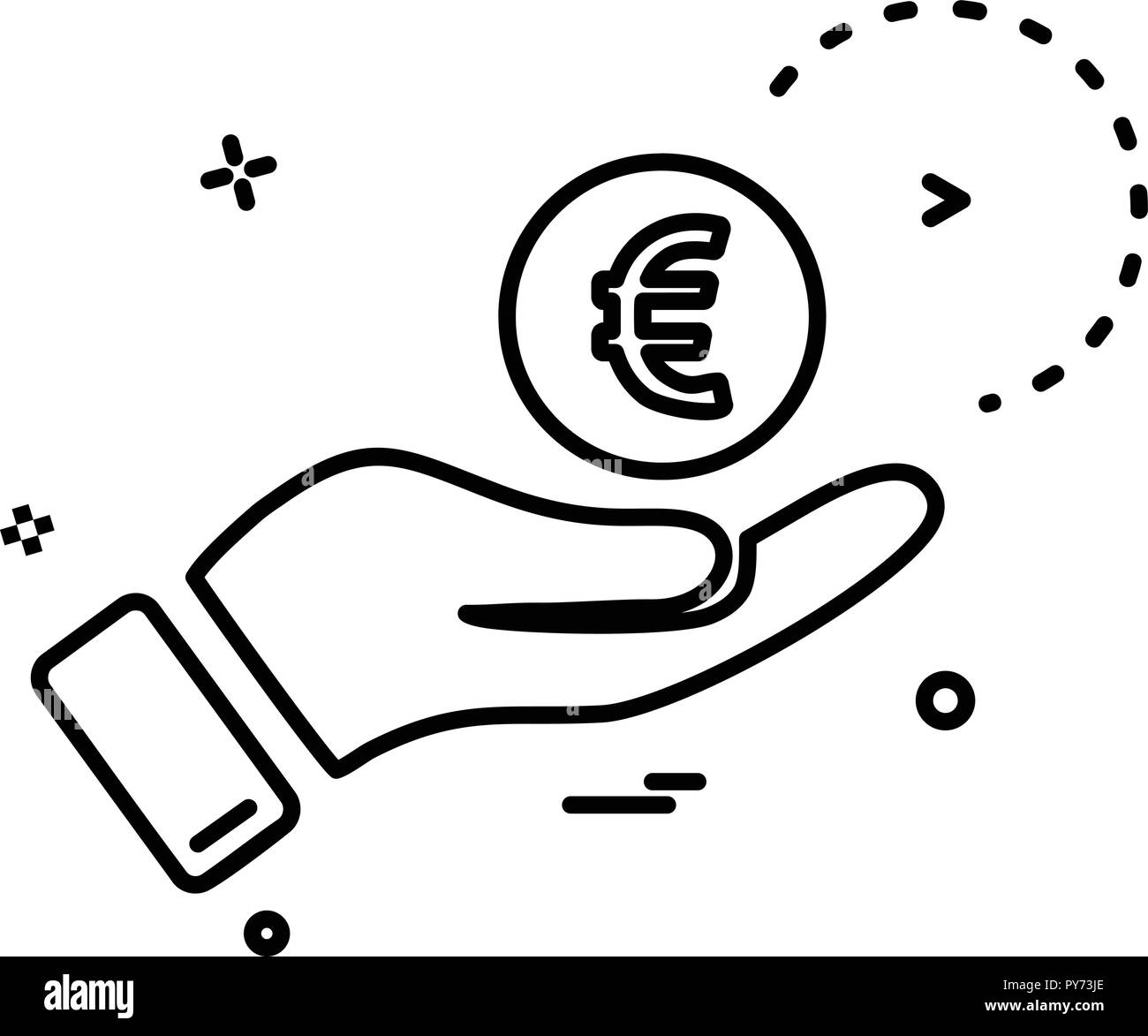 hand euro money icon vector design Stock Vector Image & Art - Alamy