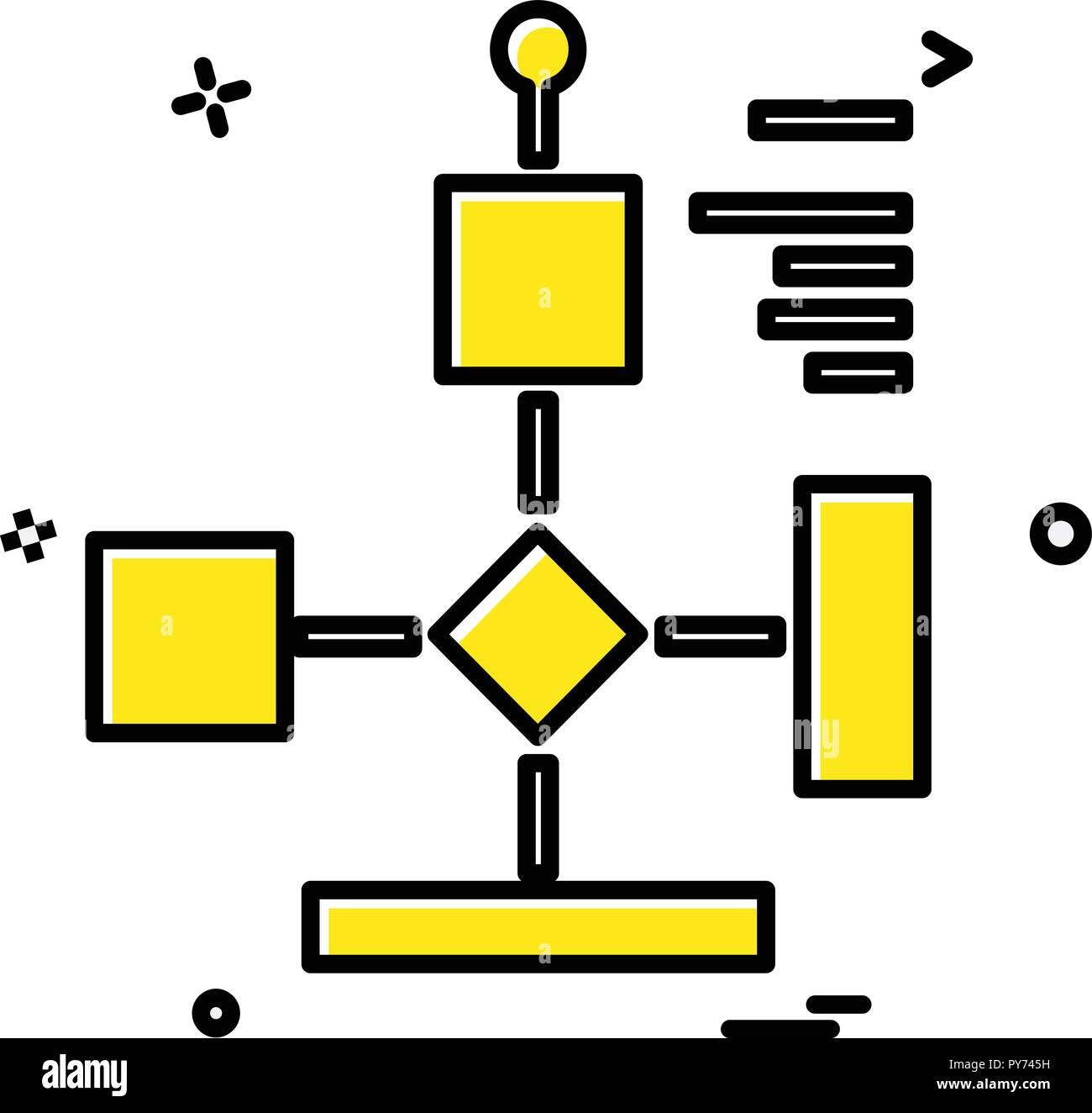 Flowchart icon design vector Stock Vector Image & Art - Alamy