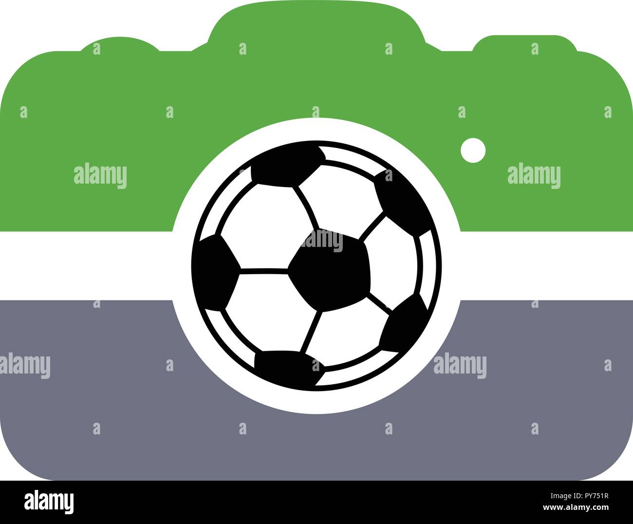 soccer football camera photography application vector Stock Vector ...
