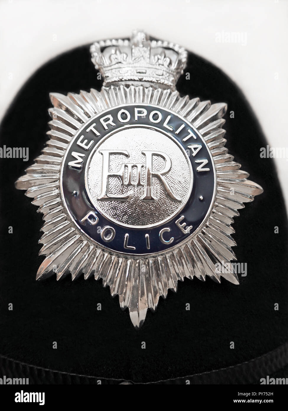 Metropolitan police helmet Stock Photo - Alamy