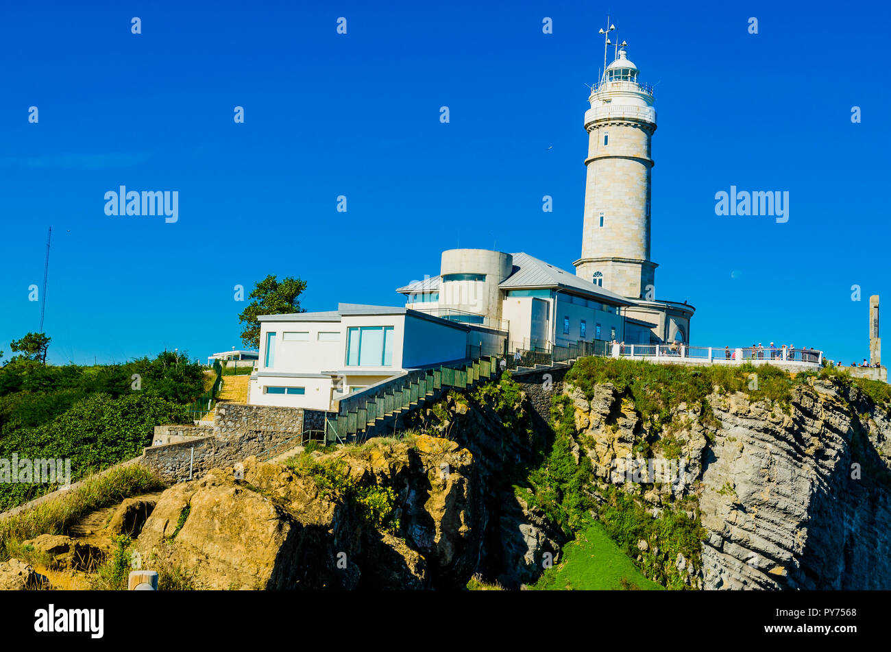 Cabo Mayor lighthouse. Santander, Cantabria, Spain, Europe Stock Photo ...
