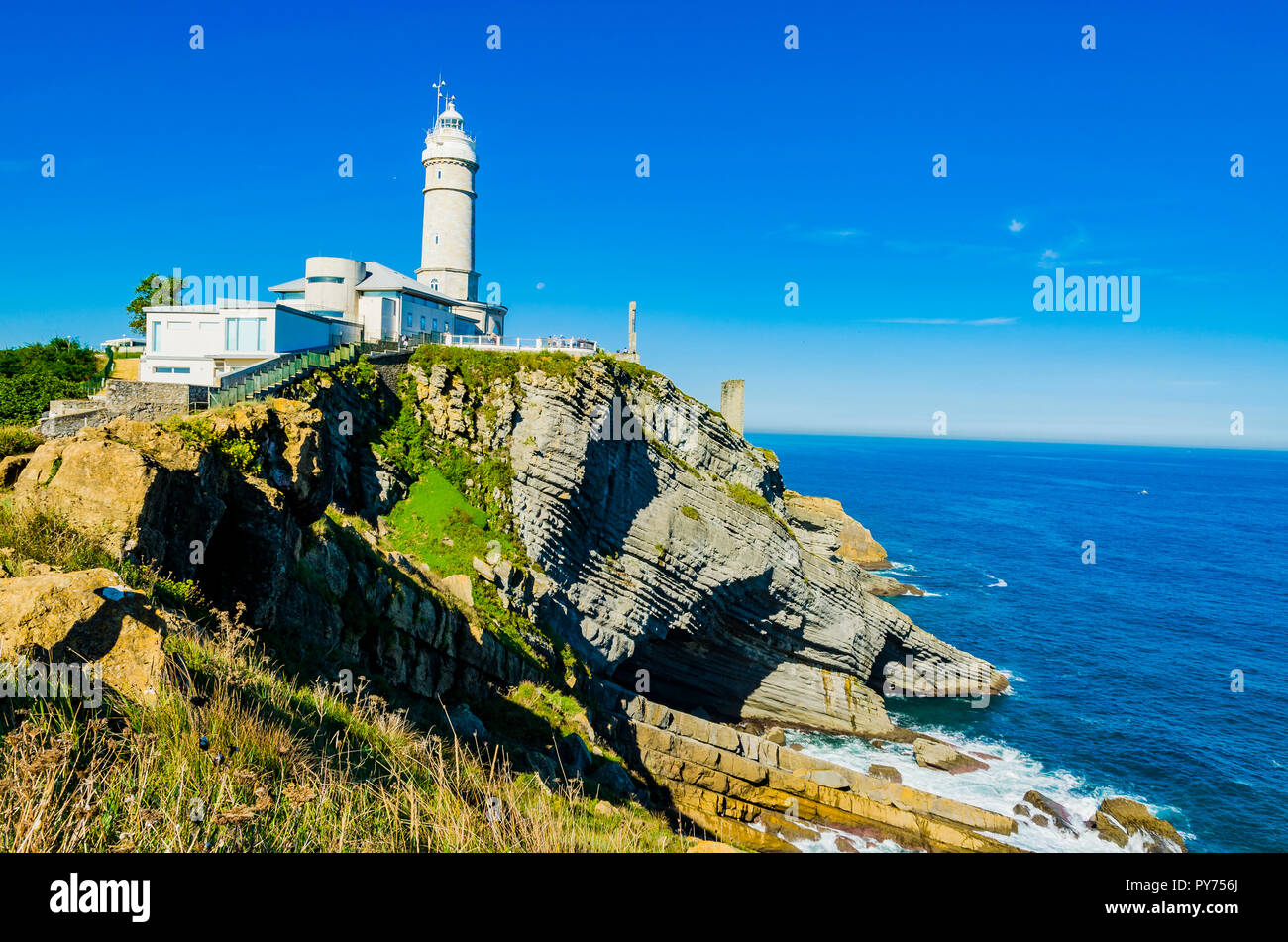 Lighthouse cabo mayor santander spain hi-res stock photography and ...