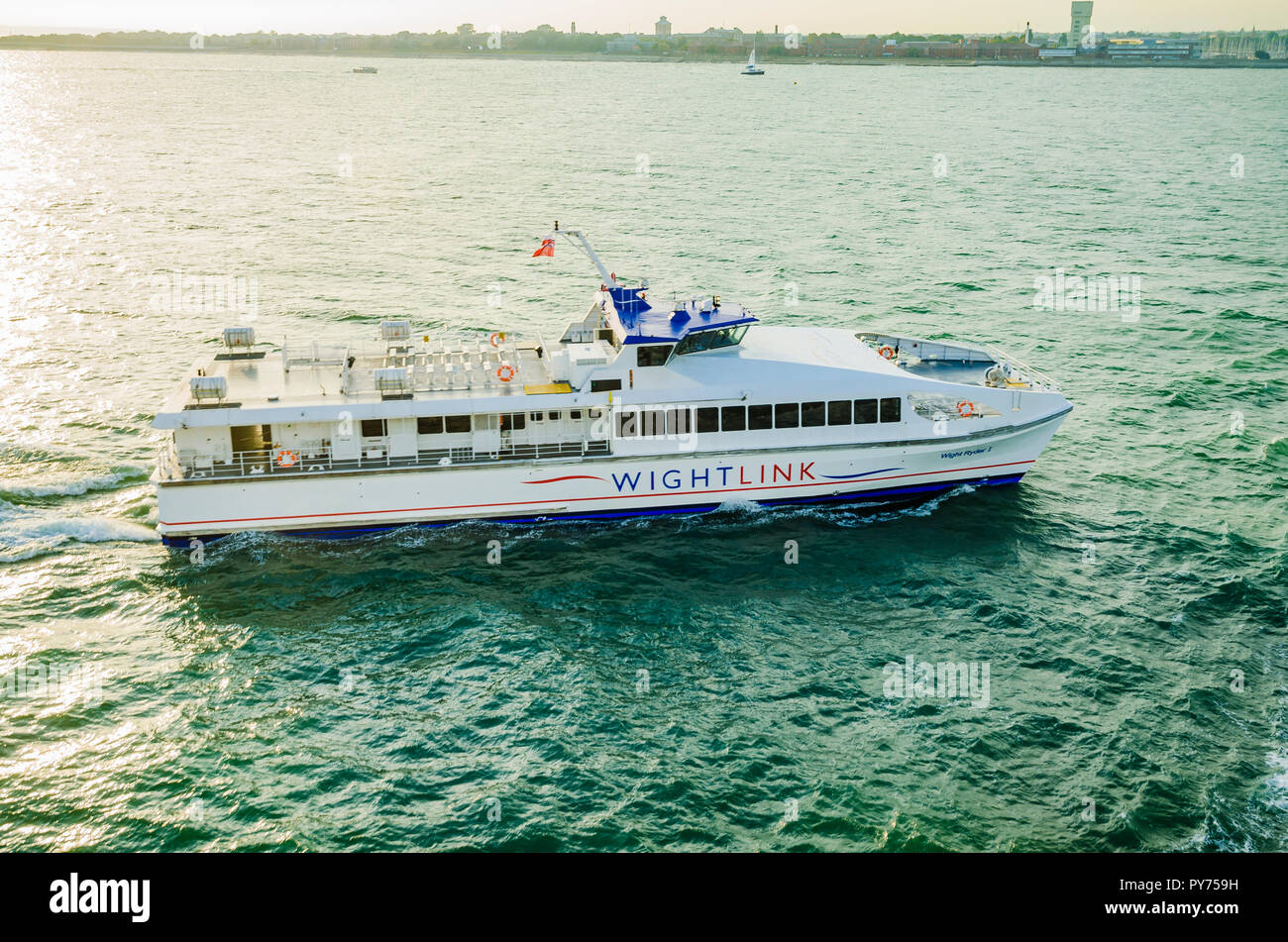 Wightlink Isle of Wight Ferries. Portsmouth Harbour. Portsmouth ...
