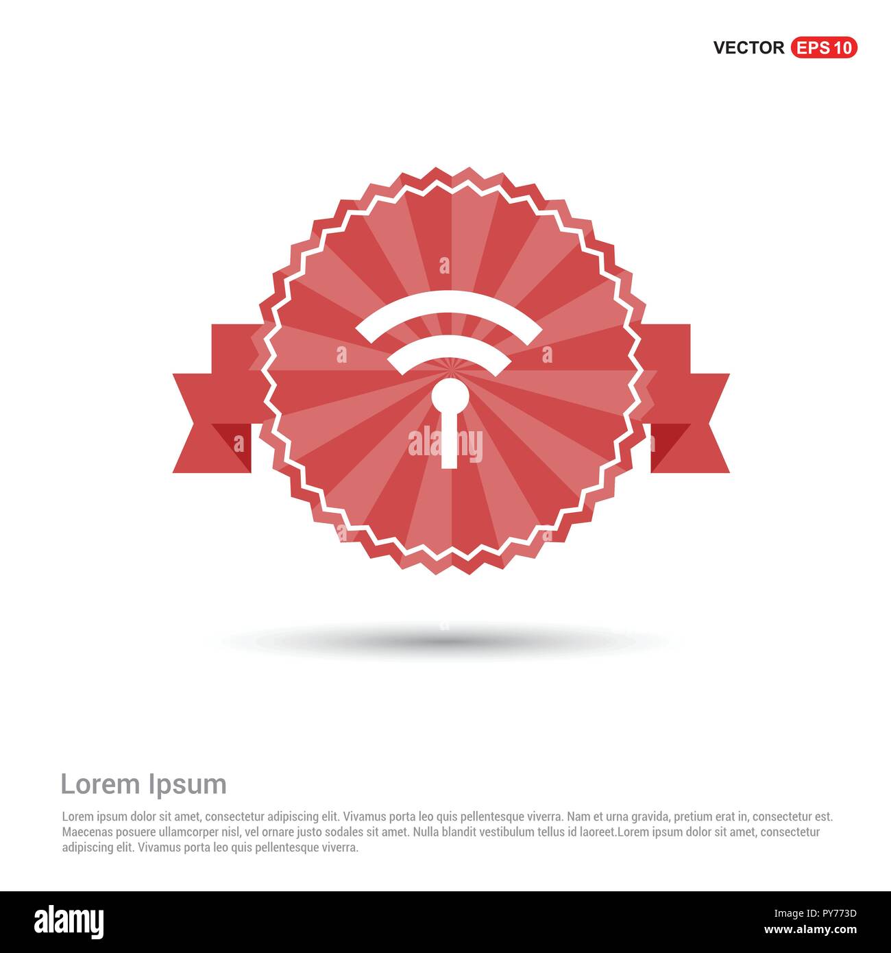Wifi Icon - Red Ribbon banner Stock Vector Image & Art - Alamy