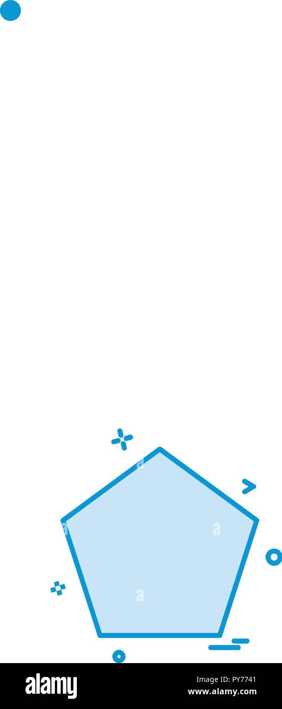 Pantagon icon design vector Stock Vector Image & Art - Alamy