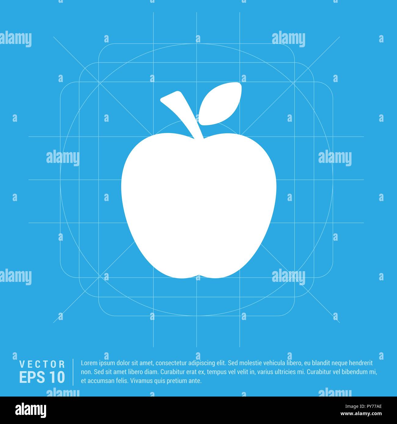 Apple fruit icon Stock Vector Image & Art - Alamy