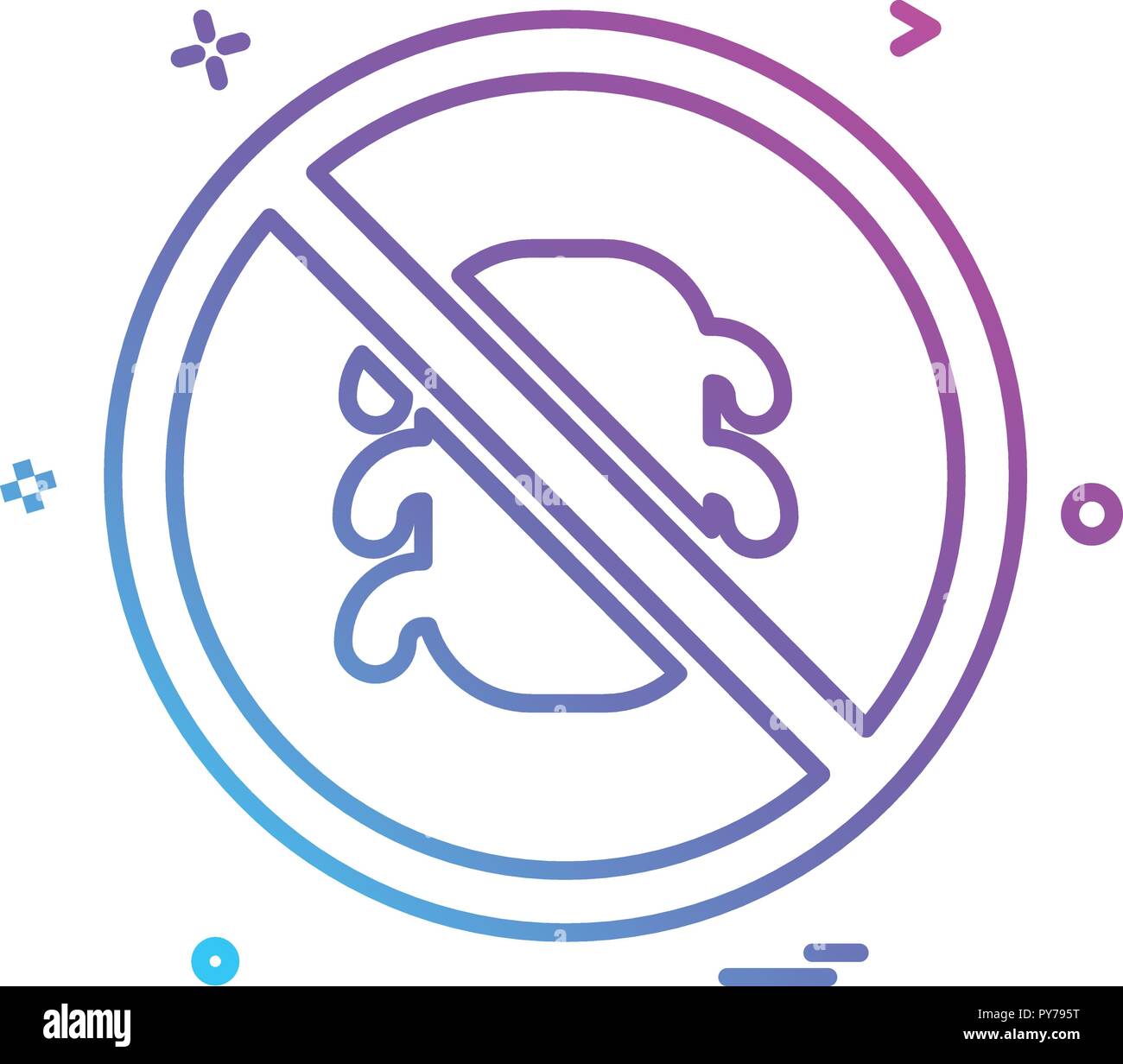Bug not allowed icon design vector Stock Vector Image & Art - Alamy