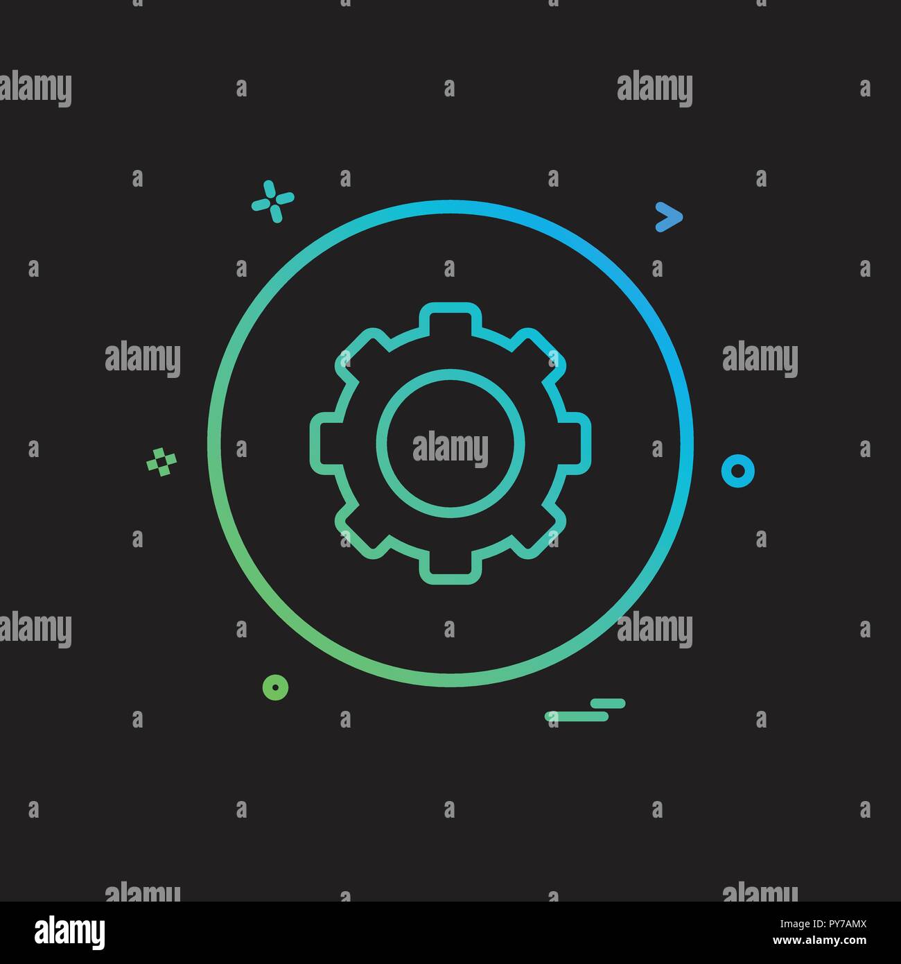 setting gear icon vector design Stock Vector Image & Art - Alamy