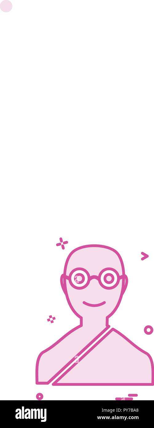 Hindu pandit icon design vector Stock Vector Image & Art - Alamy