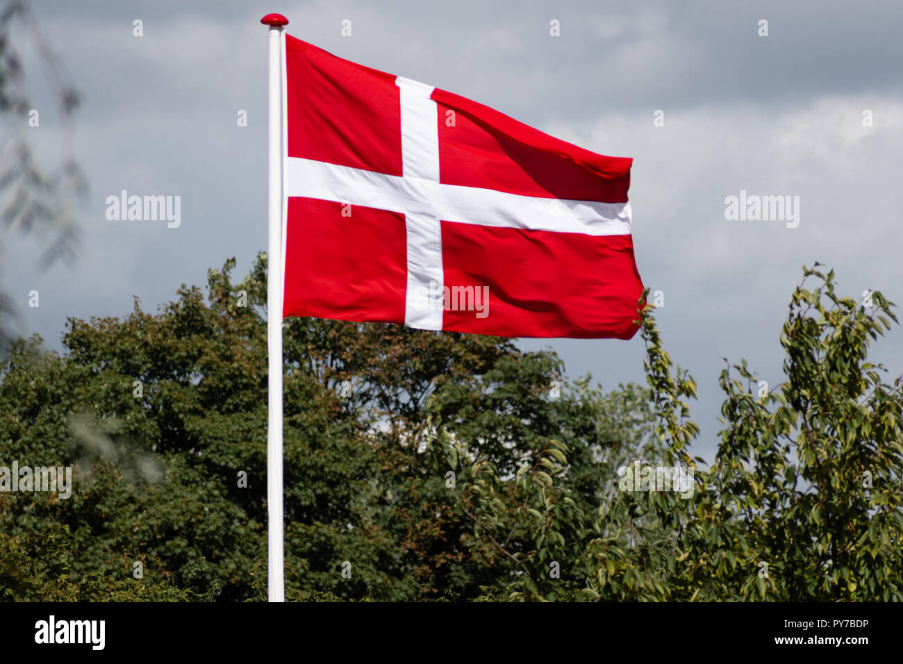 The Danish Flag Stock Photo - Alamy