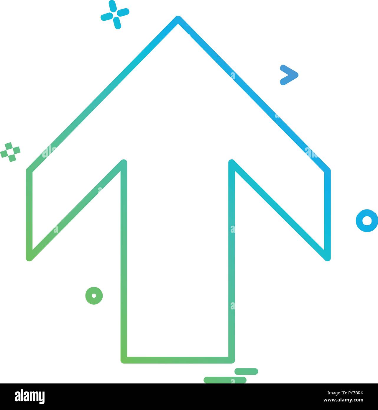 Arrows icon design vector Stock Vector Image & Art - Alamy