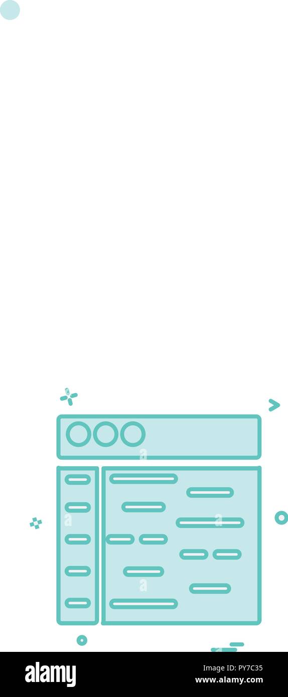 Web layouts icon design vector Stock Vector Image & Art - Alamy