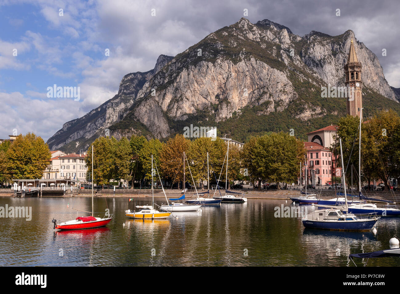 Boats Lake Como Lecco Italy Stock Photos & Boats Lake Como Lecco Italy ...