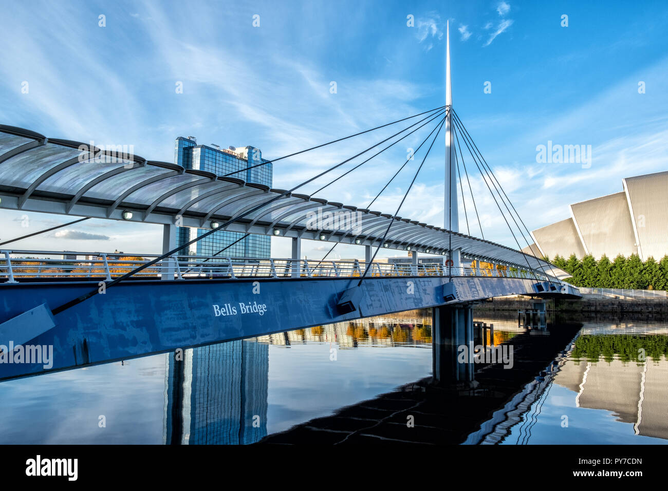 Bells Bridge and the SECC, Glasgow, Scotland, UK Stock Photo - Alamy